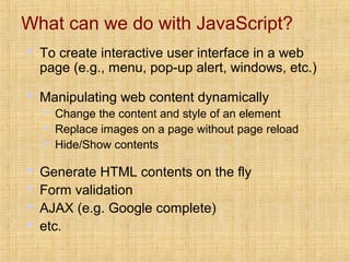 Javascript | PPT