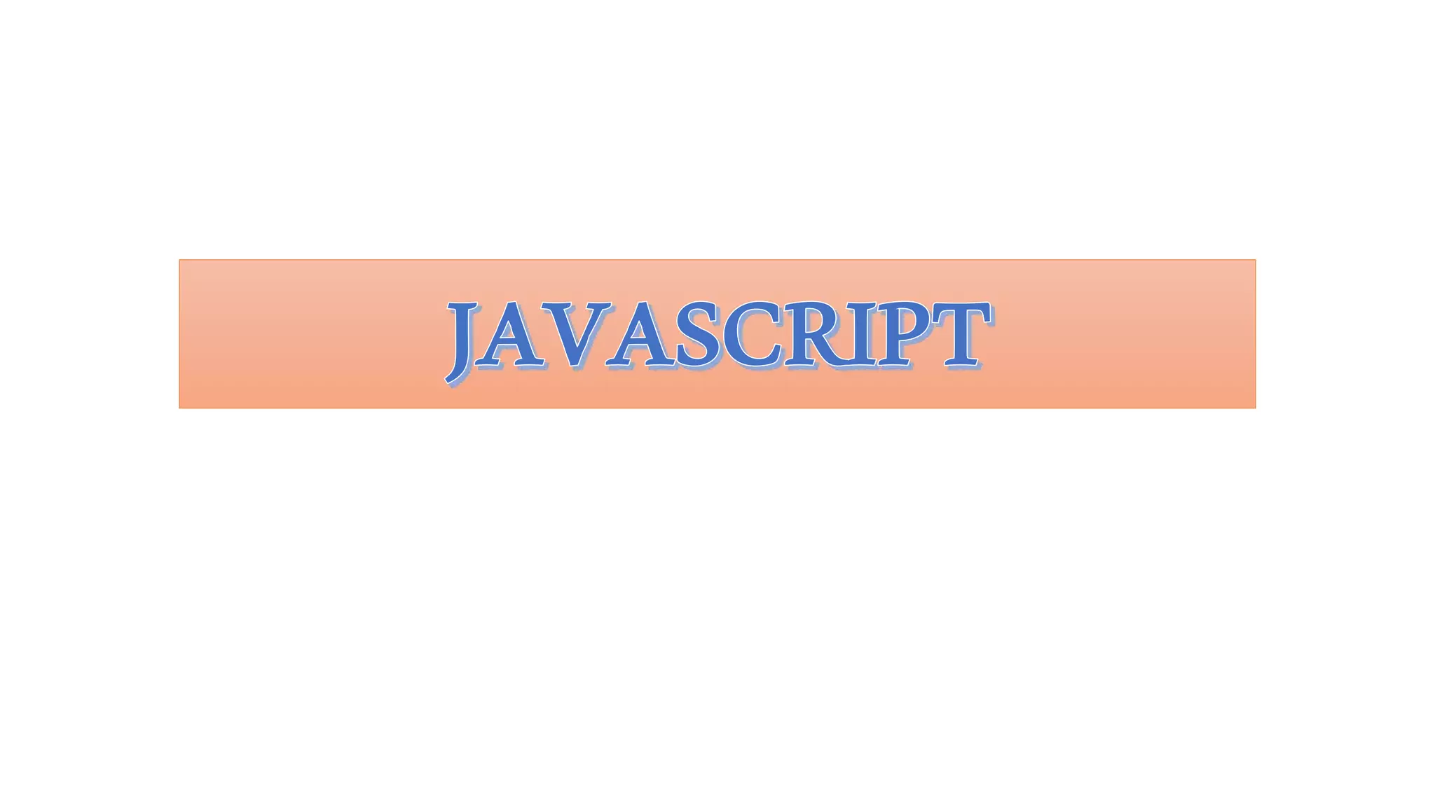 Javascript | PPT