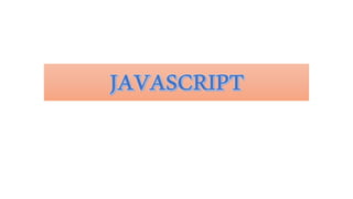 Javascript | PPT