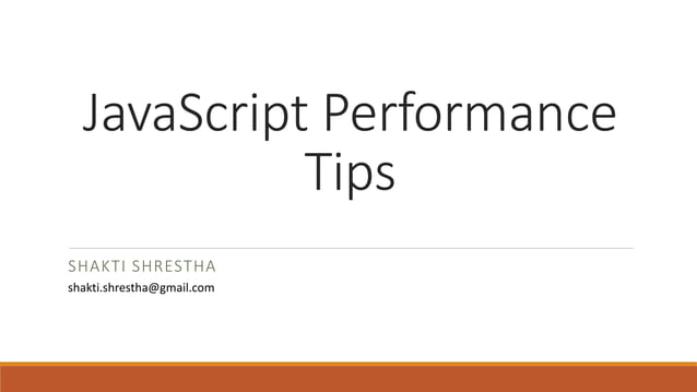 Java Script Performance Tips Ppt 0964