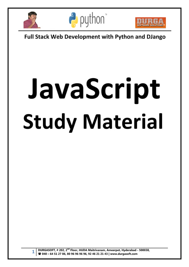 JAVASCRIPT.pdf | Web Development | Internet