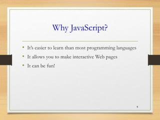 javascript.ppt | Web Development | Internet