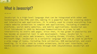 Javascript Training in Delhi | PPT