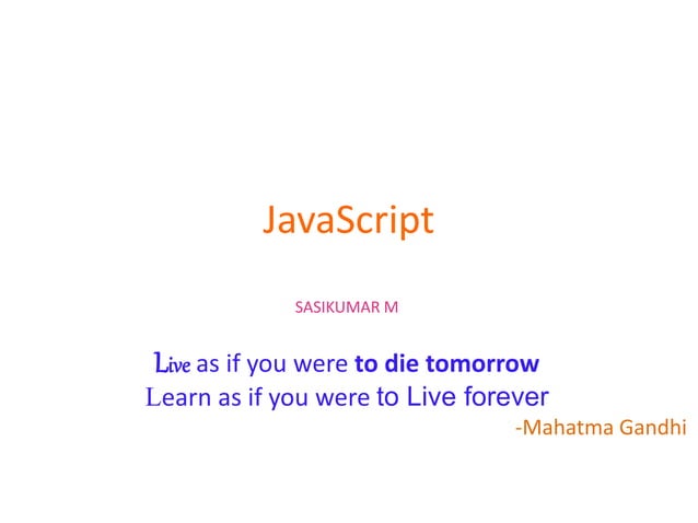 Java script.pptx v | PPT
