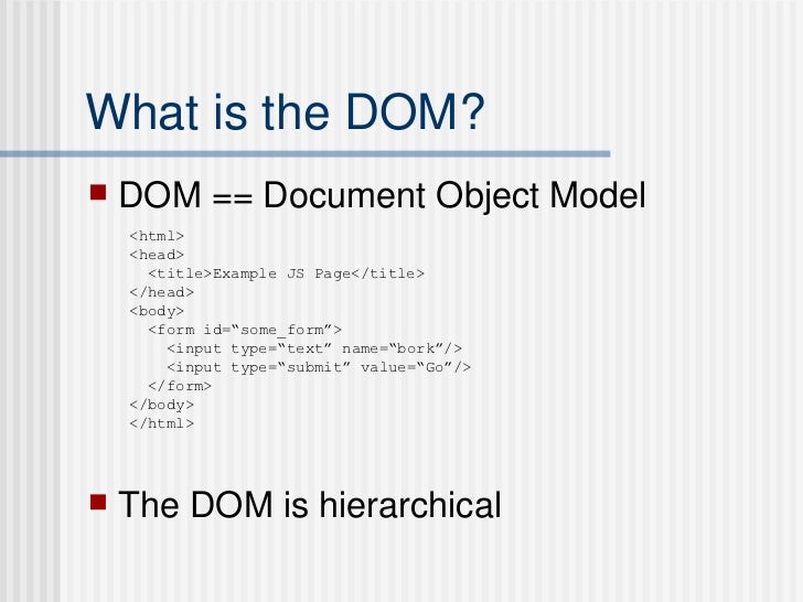 JavaScript: Ajax & DOM Manipulation JavaScript: Ajax & DOM Manipulation