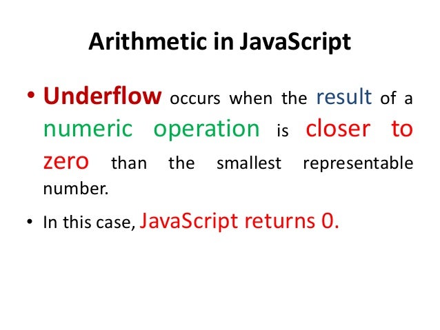 Javascript - Arithmetic in Javascript
