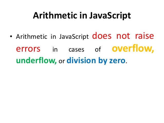 Javascript - Arithmetic in Javascript