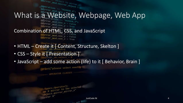 JavaScript-Basic-Chapter1-Presentation.pptx | Web Development | Internet