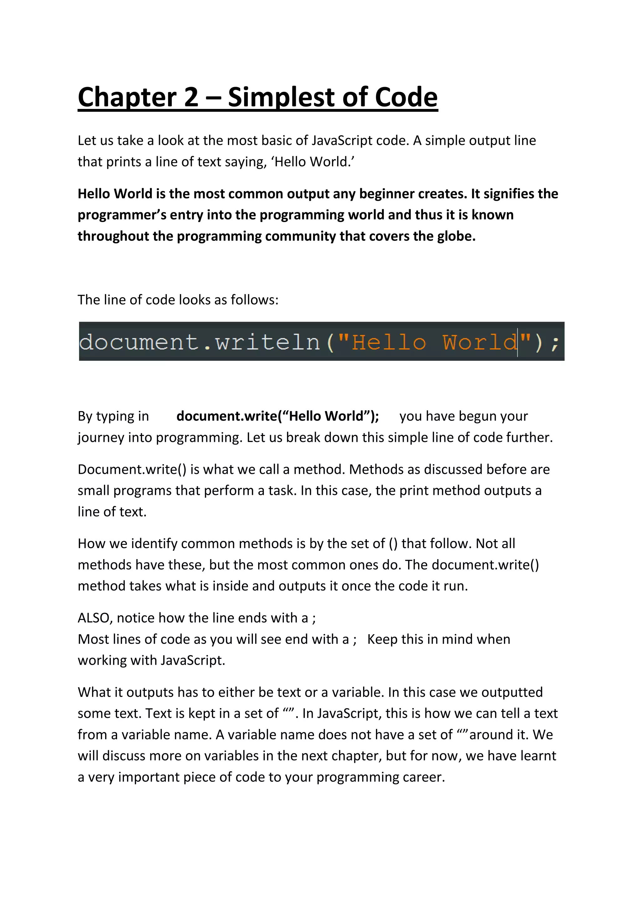 Javascript breakdown-workbook | PDF