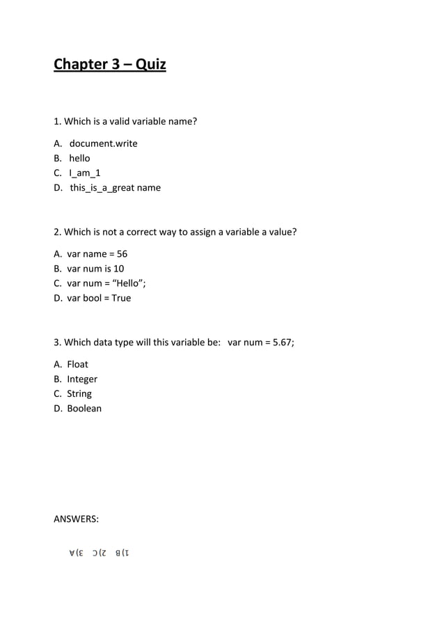Javascript breakdown-workbook | PDF