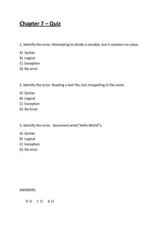 Javascript breakdown-workbook | PDF