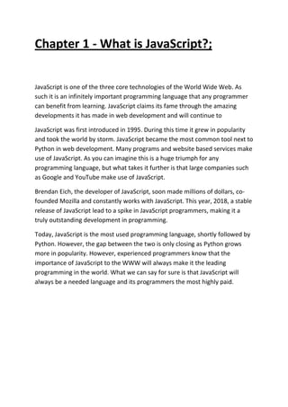 Javascript breakdown-workbook | PDF