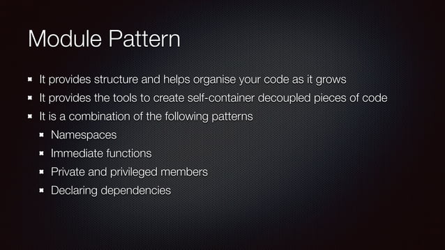 Javascript coding-and-design-patterns | PPT