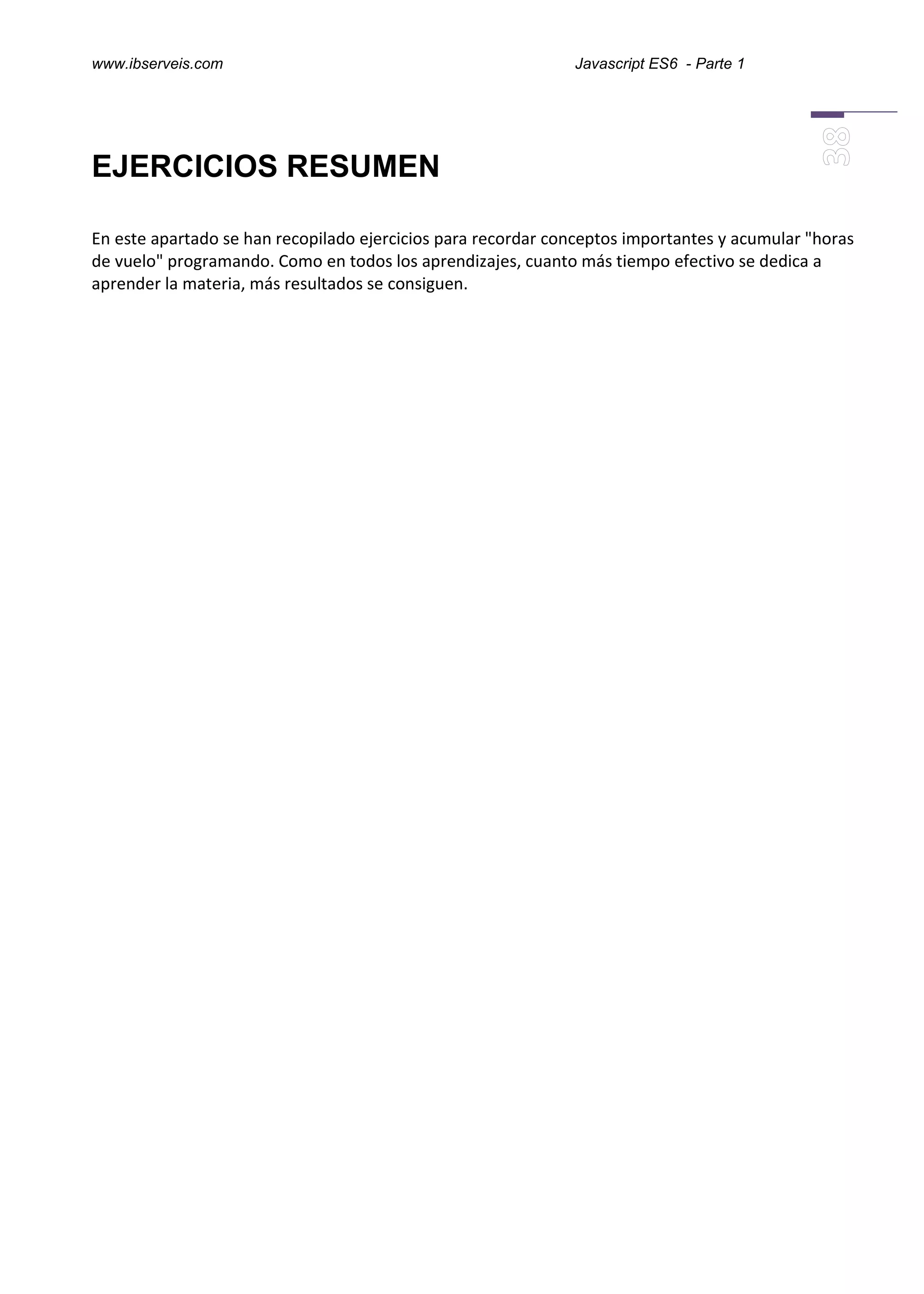 Javascript Es6 Ejercicios Resueltos Parte 1 Pdf 