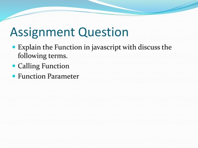Java script functions | PPT