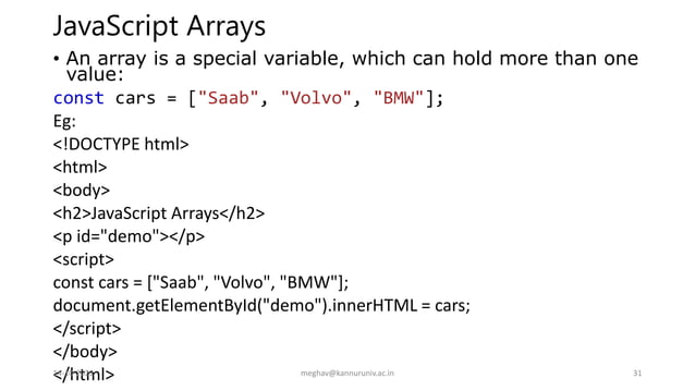 JavaScript- Functions and arrays.pptx