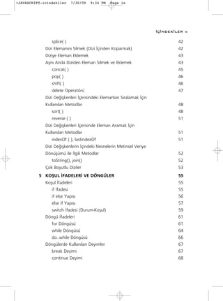+Javascript Icindekiler | PDF
