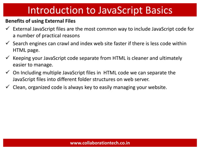 Introduction to JavaScript Programming | PPT