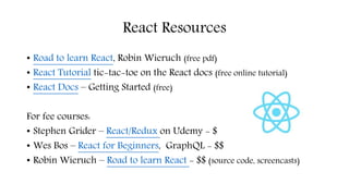Resources for Learning JavaScript | PPTX