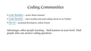 Resources for Learning JavaScript | PPTX