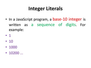 Javascript - Numbers | PPTX | Programming Languages | Computing