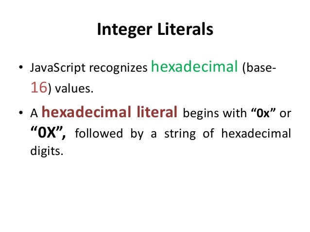 Javascript - Numbers
