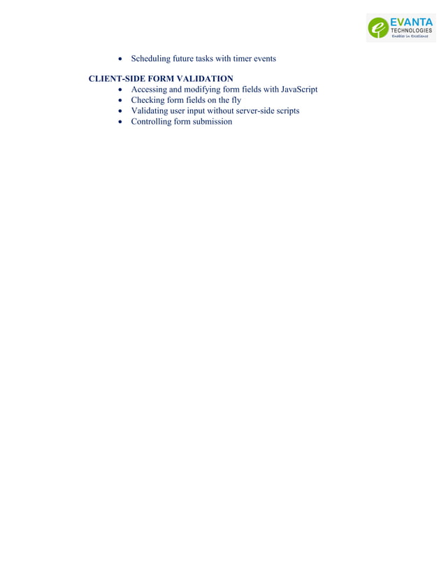 Java Script Online Classes Javascript Online Course Pdf