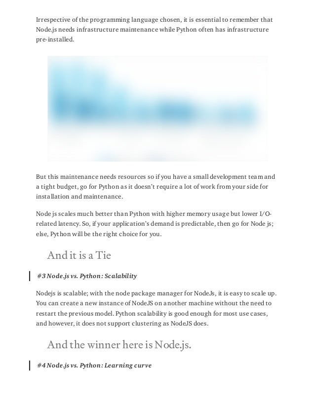Node.js Vs. Python: The Most Confusing Back-End Dilemma | PDF