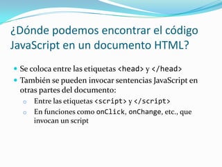 Presentación JavaScript | PPTX