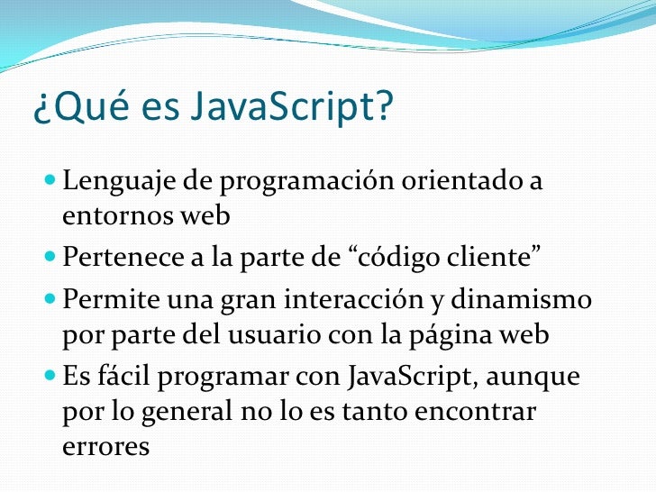 Presentación JavaScript
