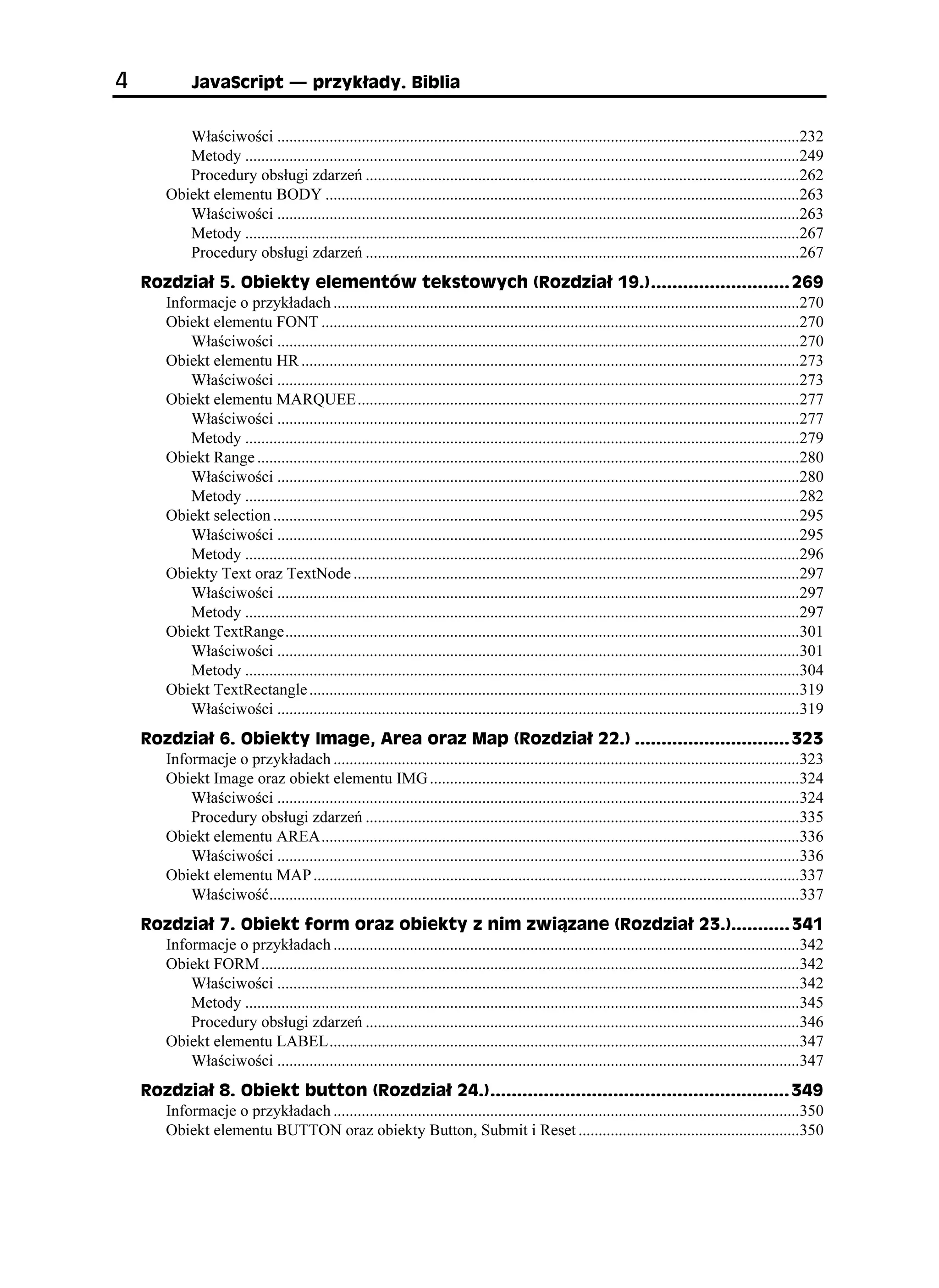 JavaScript - przykłady. Biblia | PDF
