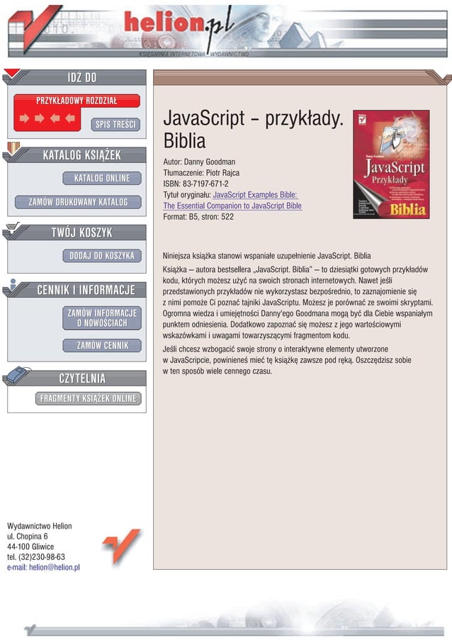 JavaScript - przykłady. Biblia | PDF