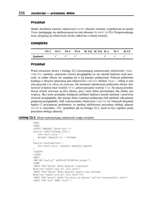 JavaScript - przykłady. Biblia | PDF