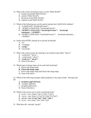 Javascript Question | PDF