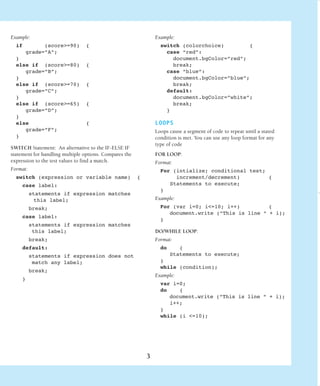 Javascript Refererence | PDF