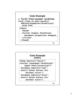 Javascript talk1 | PDF