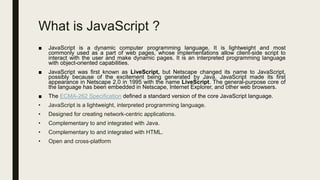 Javascript 01 (js) | PPT