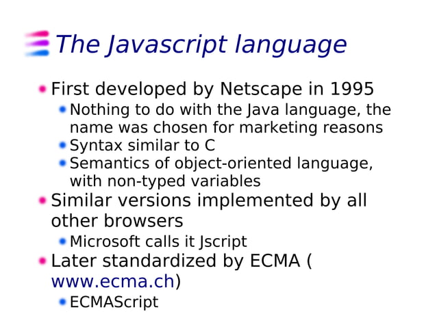 Introduction To Javascript Programming | Pdf
