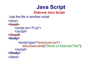 JavaScript - Part-1 | PPT