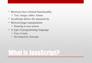 Java script | PPT