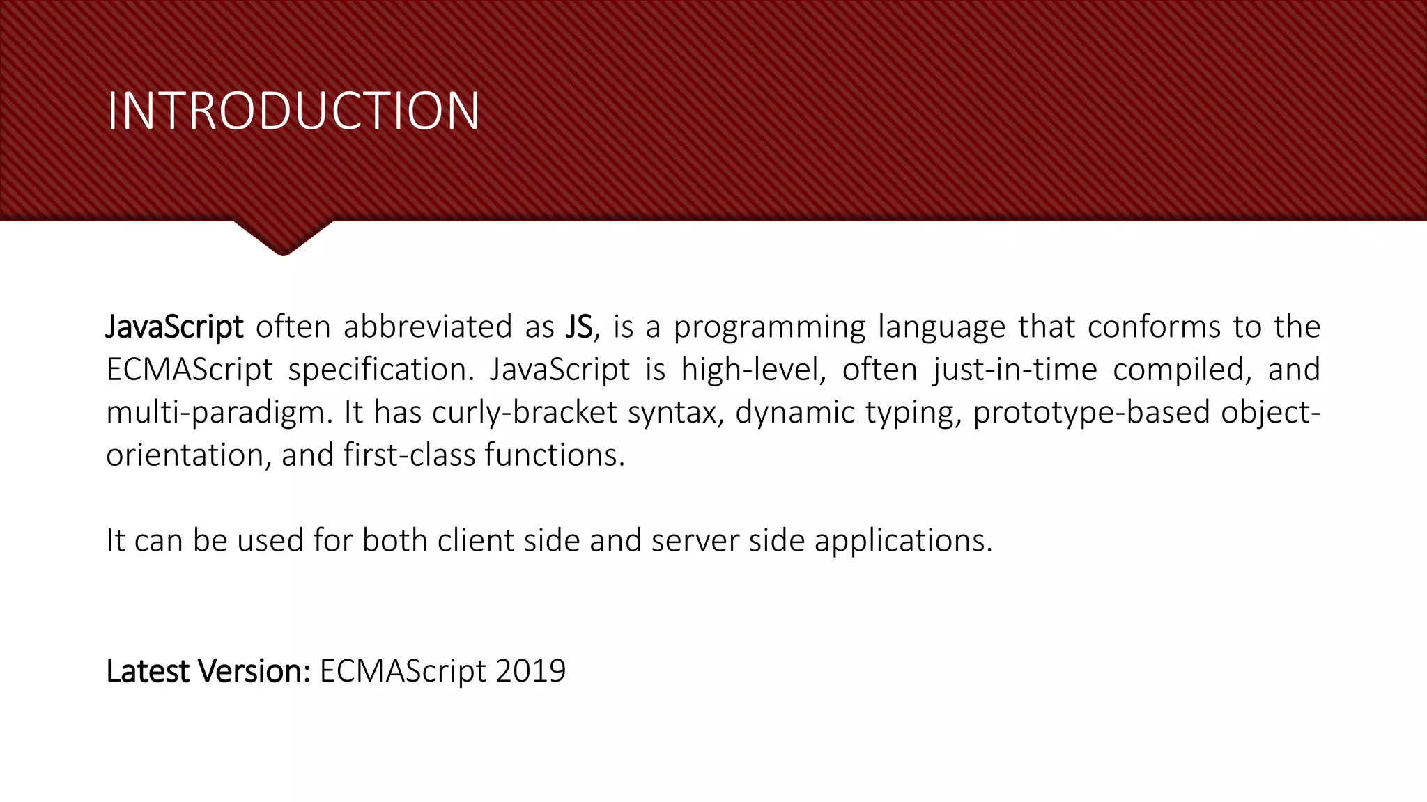 Javascript 1pptxpptx Web Development Internet 9310