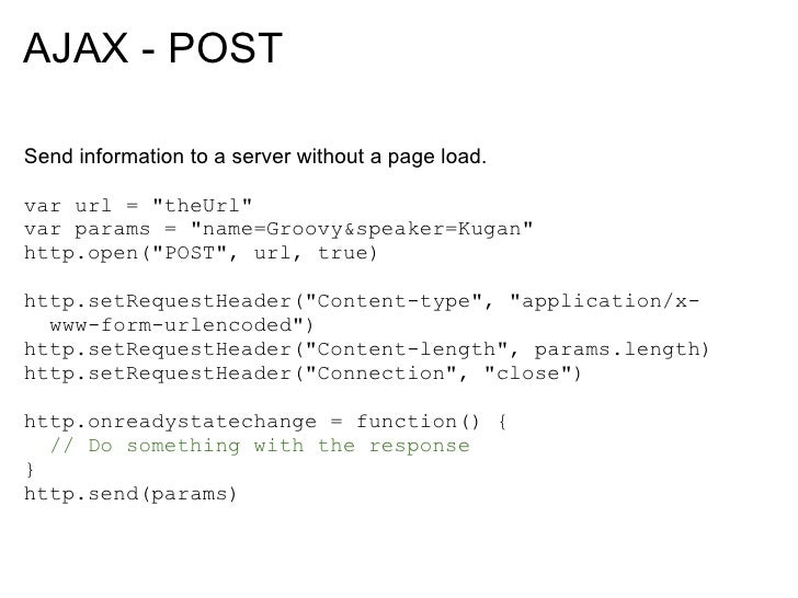 Javascript And Ajax Basics