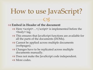 Java Script - A New Look