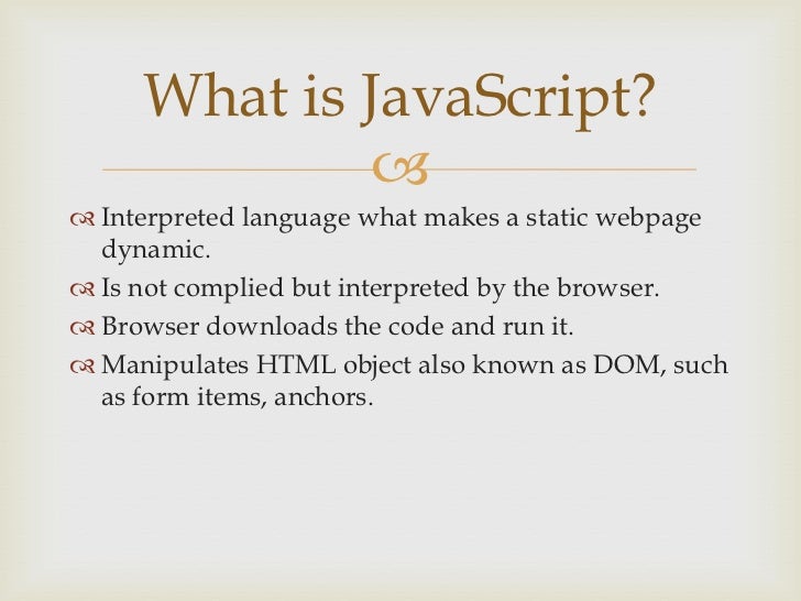 Java Script - A New Look