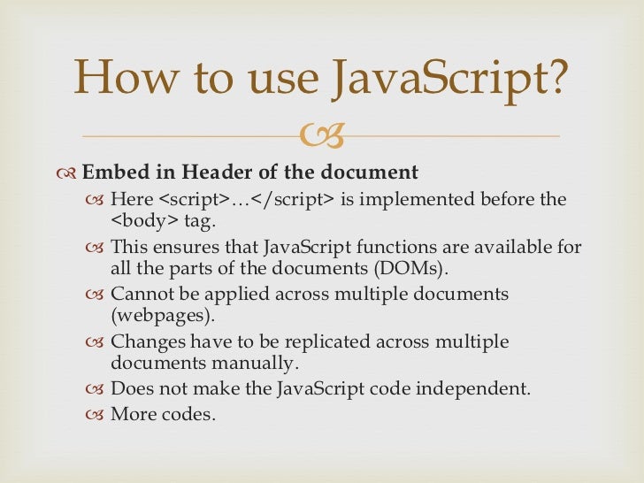 Java Script - A New Look