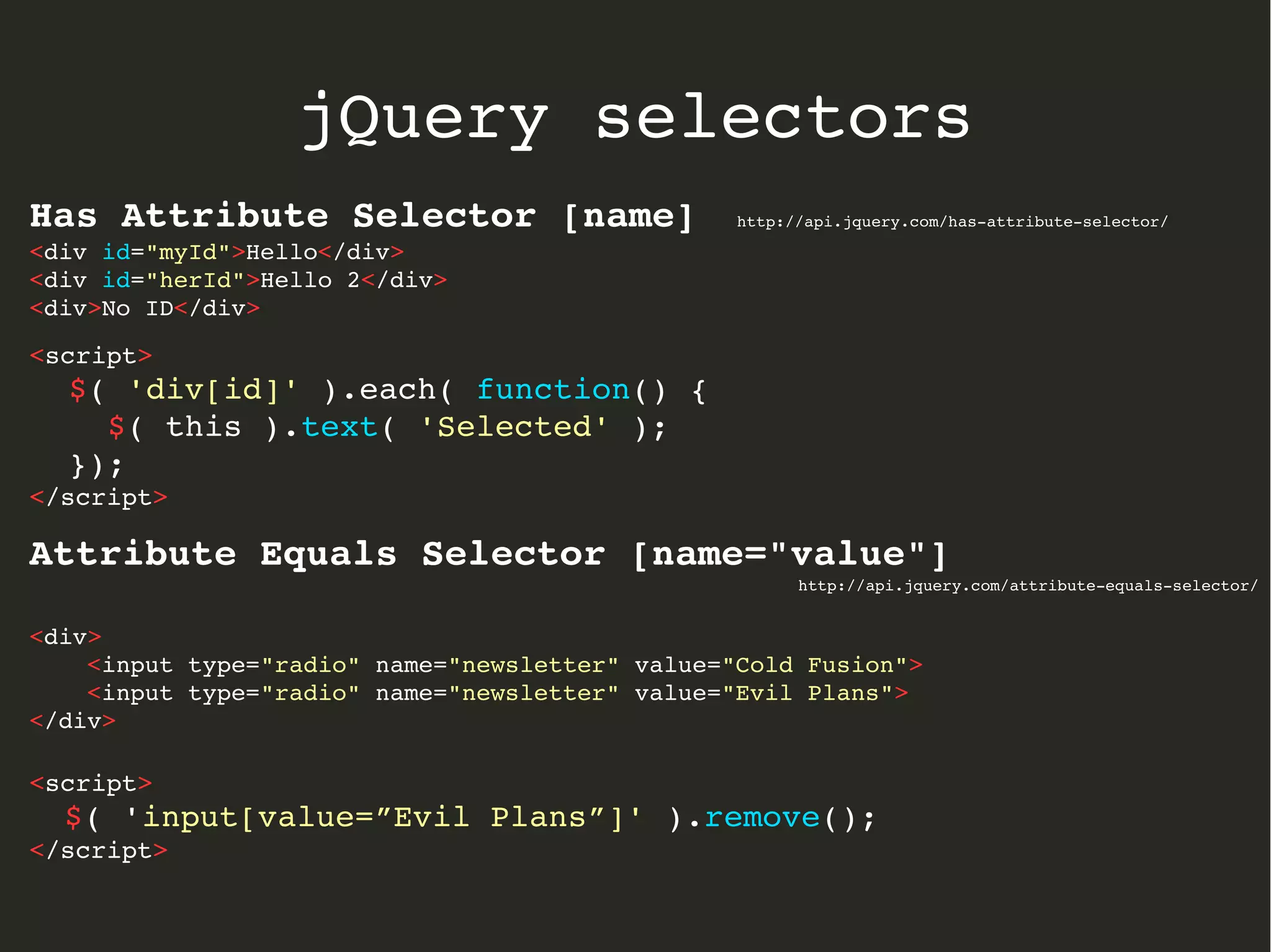 Javascript & jQuery: A pragmatic introduction | ODP | Web Design and HTML | Internet
