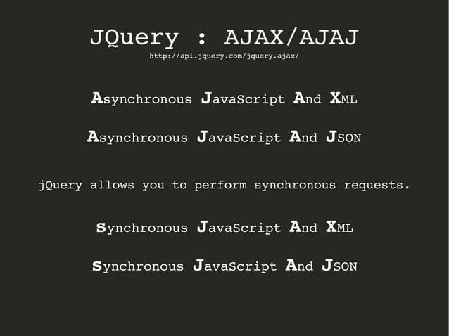 Javascript & jQuery: A pragmatic introduction | PPT