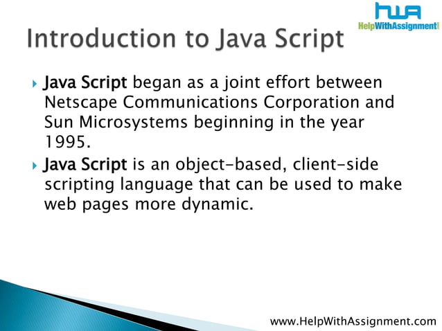 Java script an introduction | PPTX