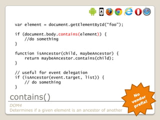 JavaScript APIs you’ve never heard of (and some you have) | PPT