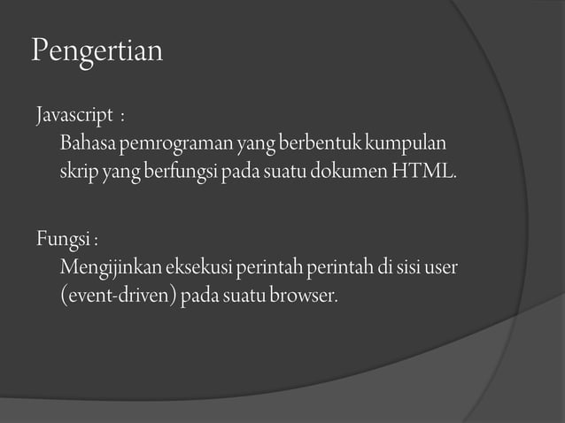 Javascript Application Ppt